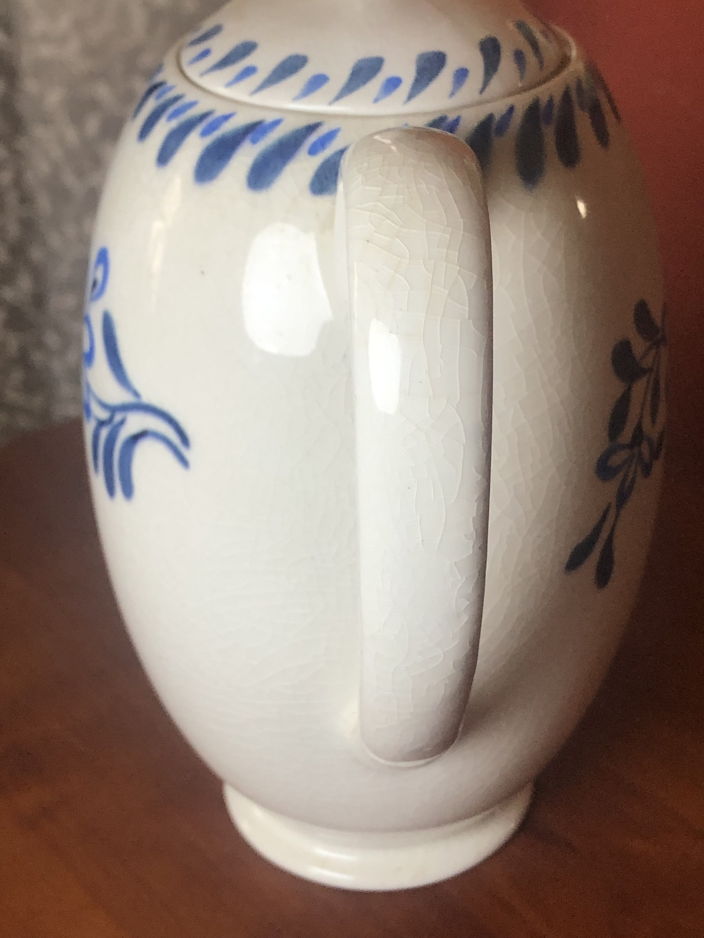 RARE Plichta London England Blue and White Tea Pot Vintage C 1920-1940 ...