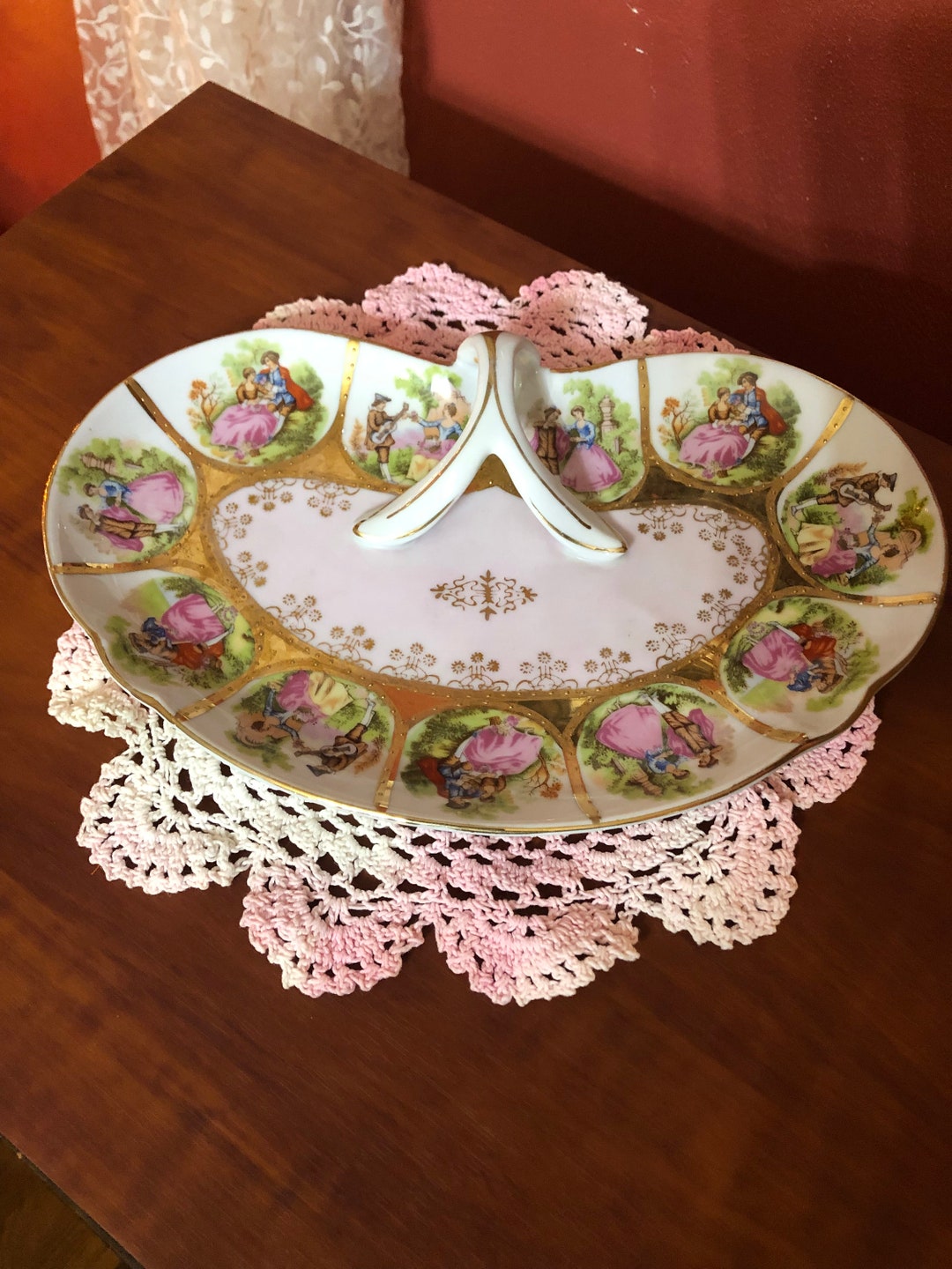 1950s Vienna Hand Painted Candy Relish Dish Tilso Made in Japan ...