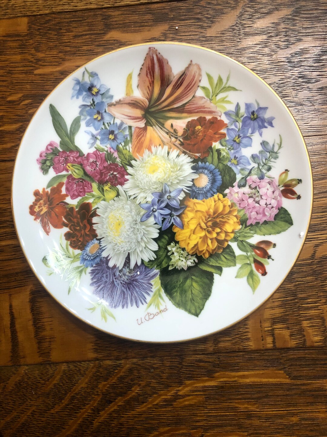 Band’s Bouquets of the Seasons Collectable Plate 5th in Series AUTUMN ...