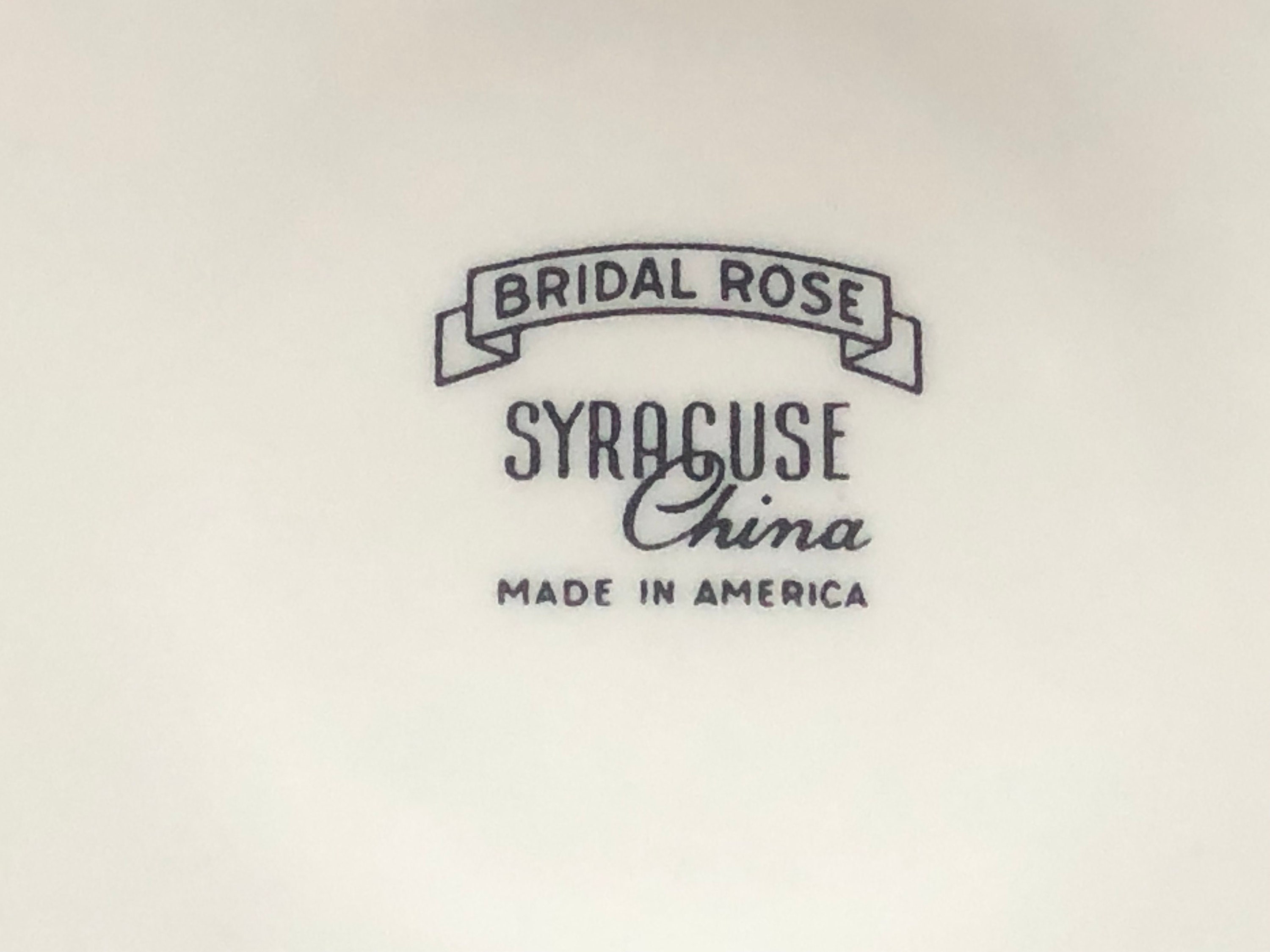 Vintage Syracuse China Bridal Rose Teacup and Saucer Set - Etsy