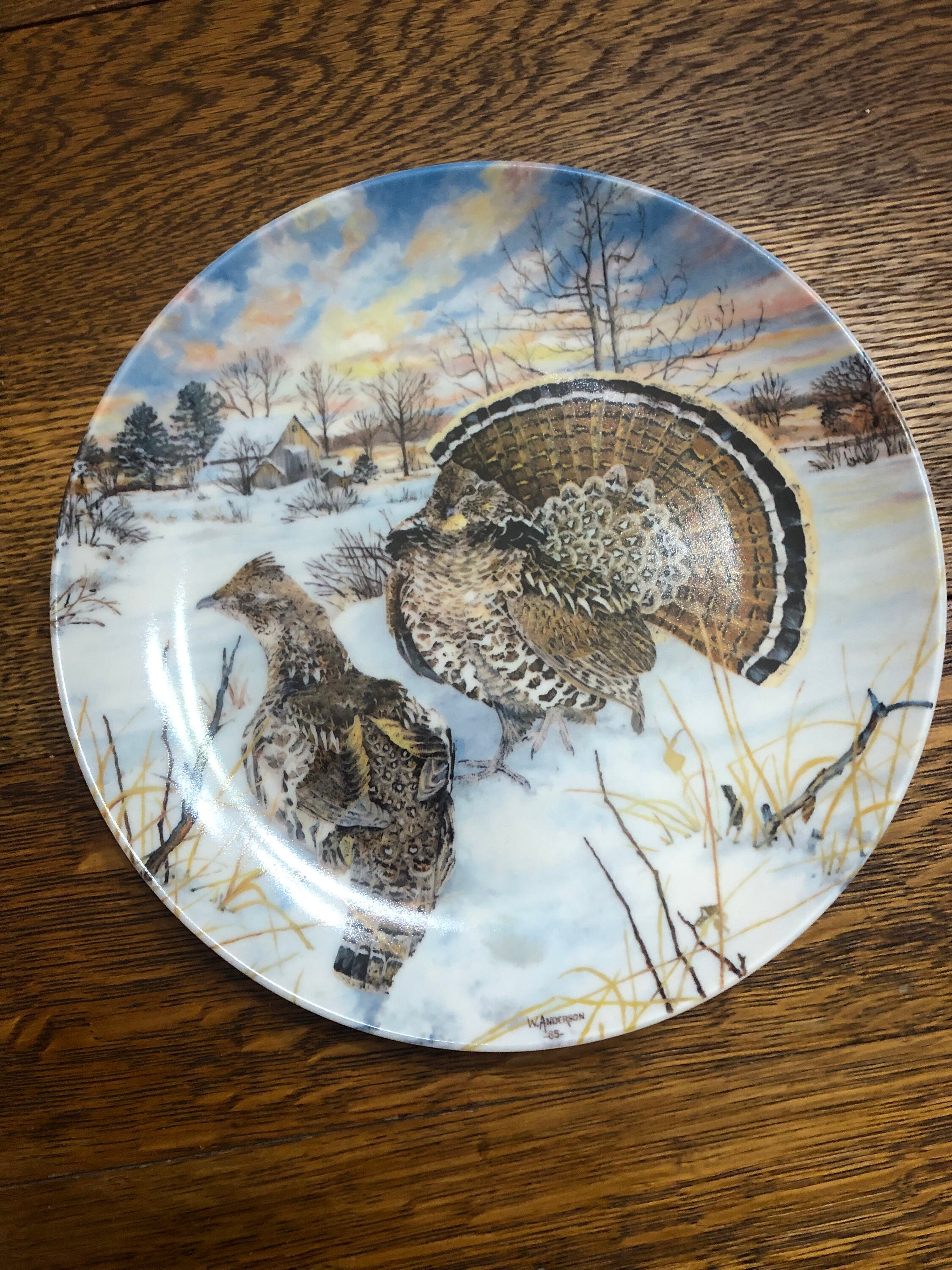 Upland Birds of North America Collectable Plate 2nd in Series THE ...