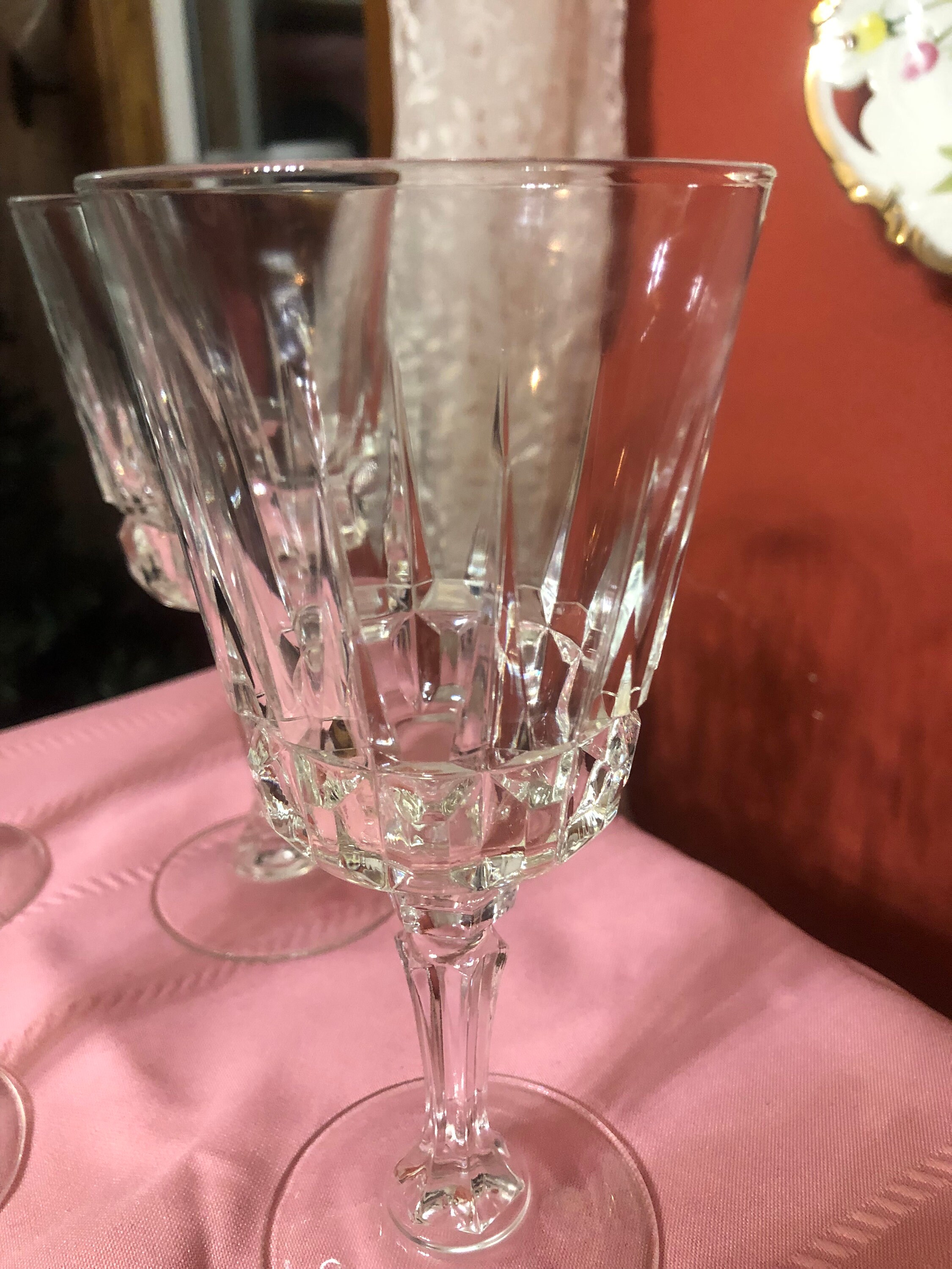 Crystal Lady Victoria Goblets Cristal Darques Durant Chantelle Set of 4 ...