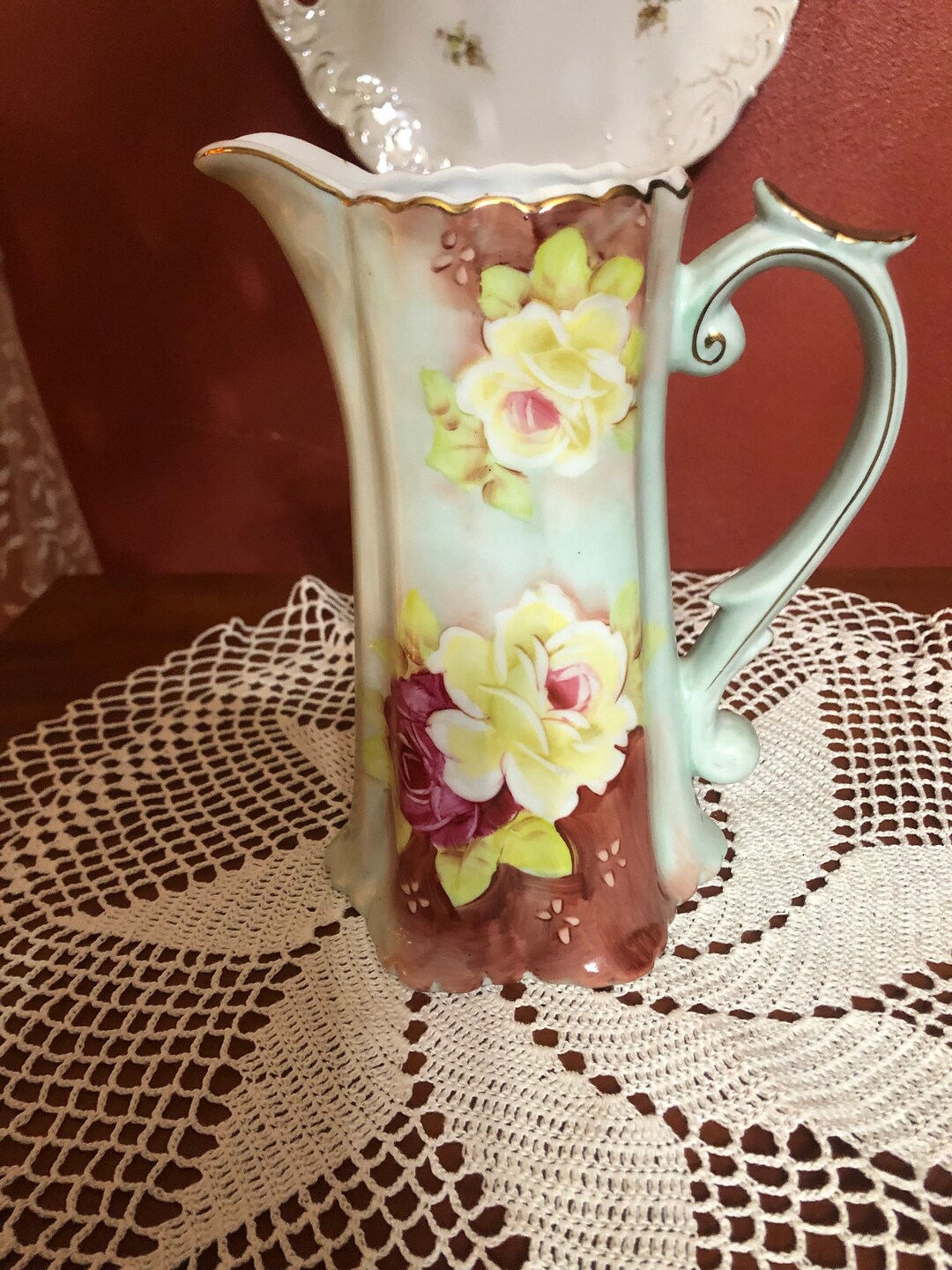 Vintage Nippon Hand Painted Pitcher Excellent Shape - Etsy