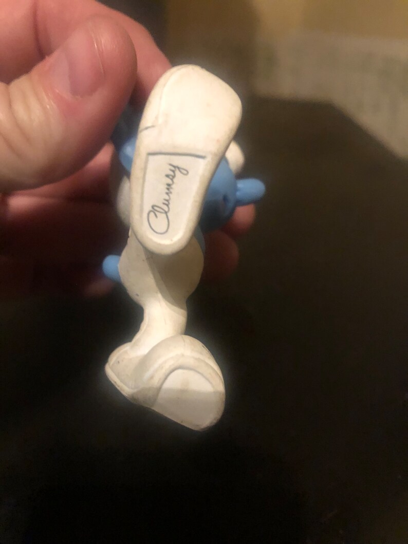 Peyo Mcdonald’s Clumsy Smurf Toy the Smurfs Collectable Figurine - Etsy
