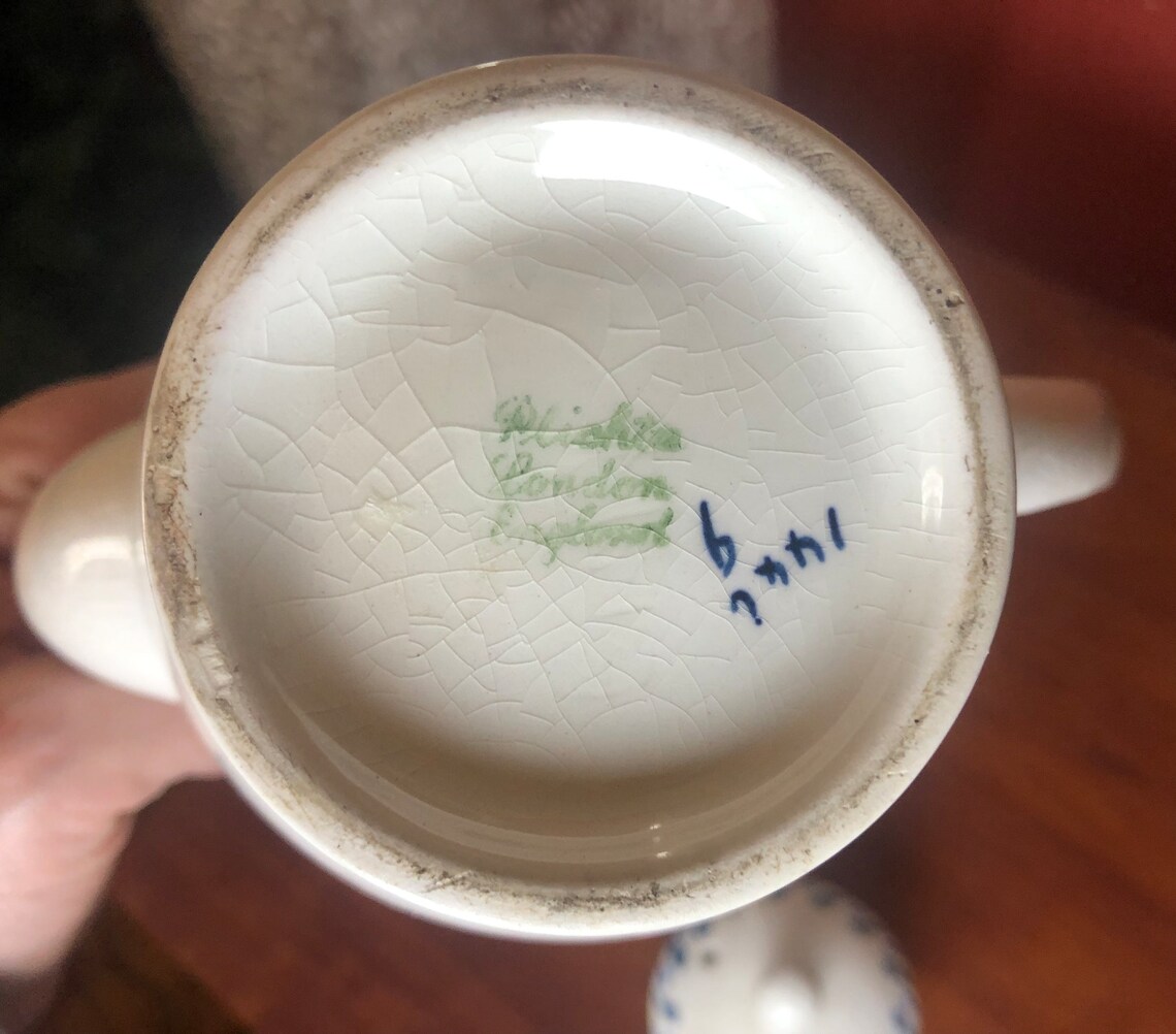 RARE Plichta London England Blue and White Tea Pot Vintage C 1920-1940 ...