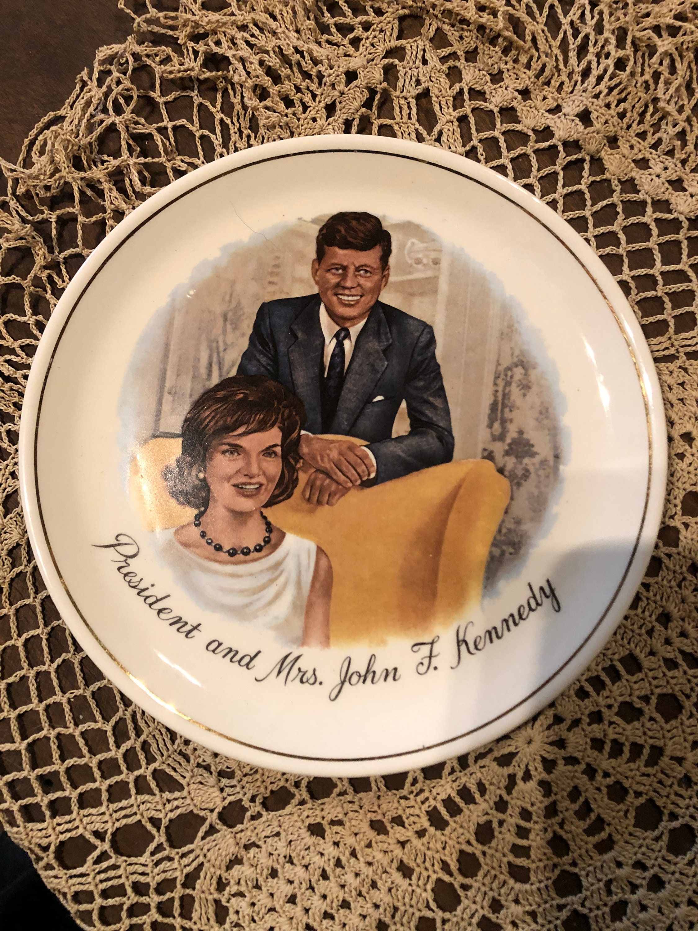 President and Mrs. John F Kennedy Collector Plate JFK - Etsy