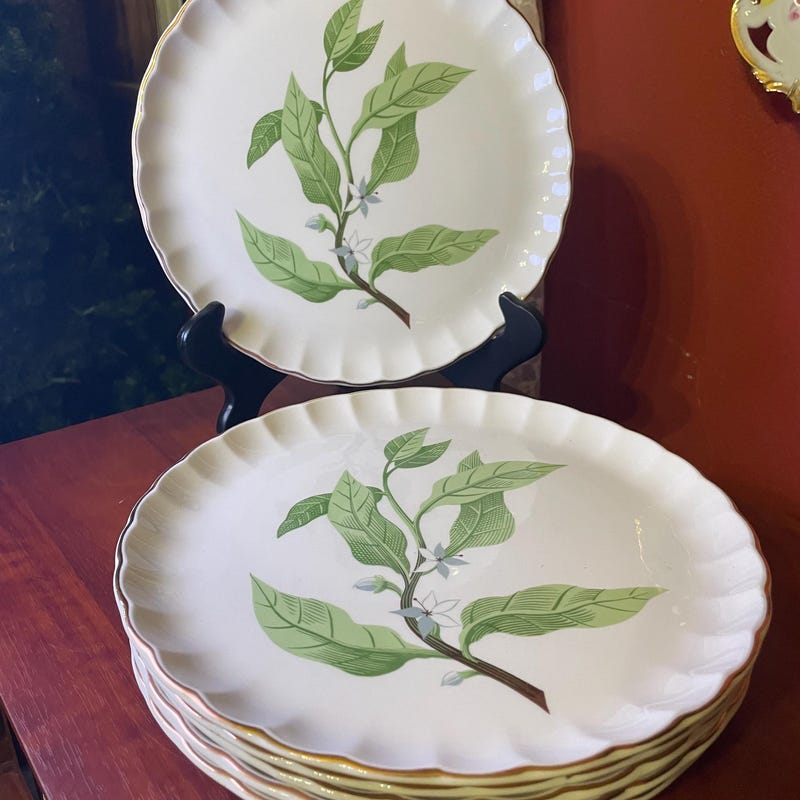 Vintage Plates Set of Six - Etsy