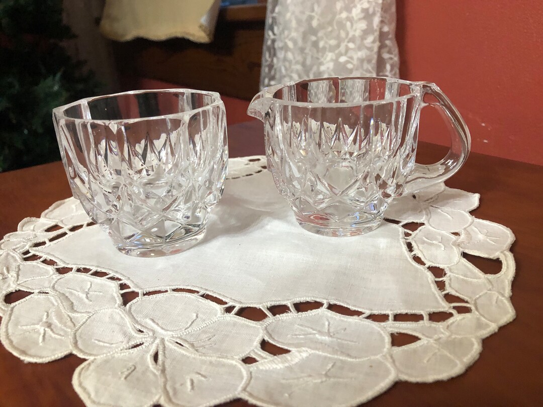 Beyer Bleikristall 24vh Lead Crystal Cream and Sugar Bowl Made in ...