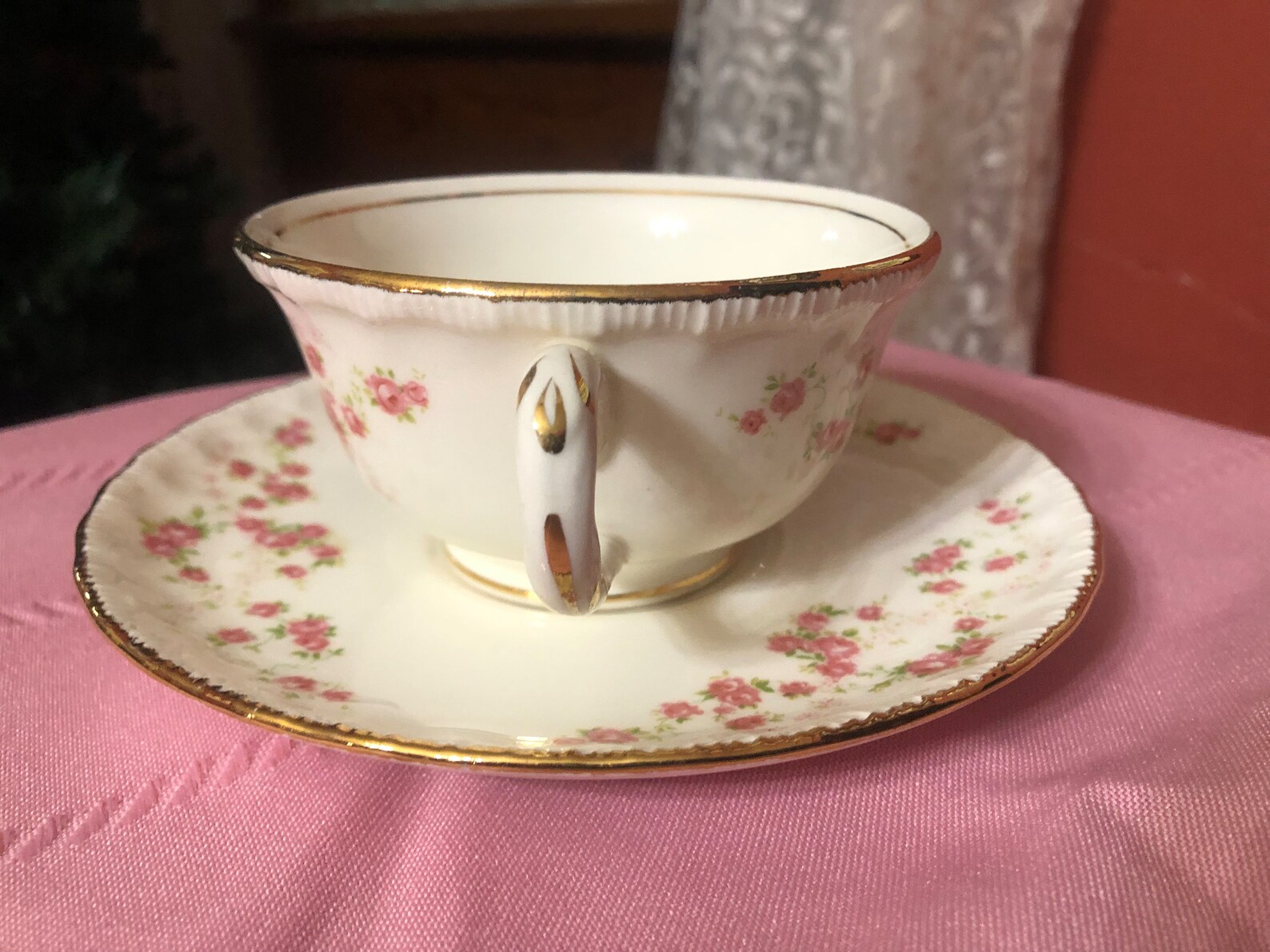 Vintage Pope Gosser Tea Cup and Saucer Set FLORENCE - Etsy