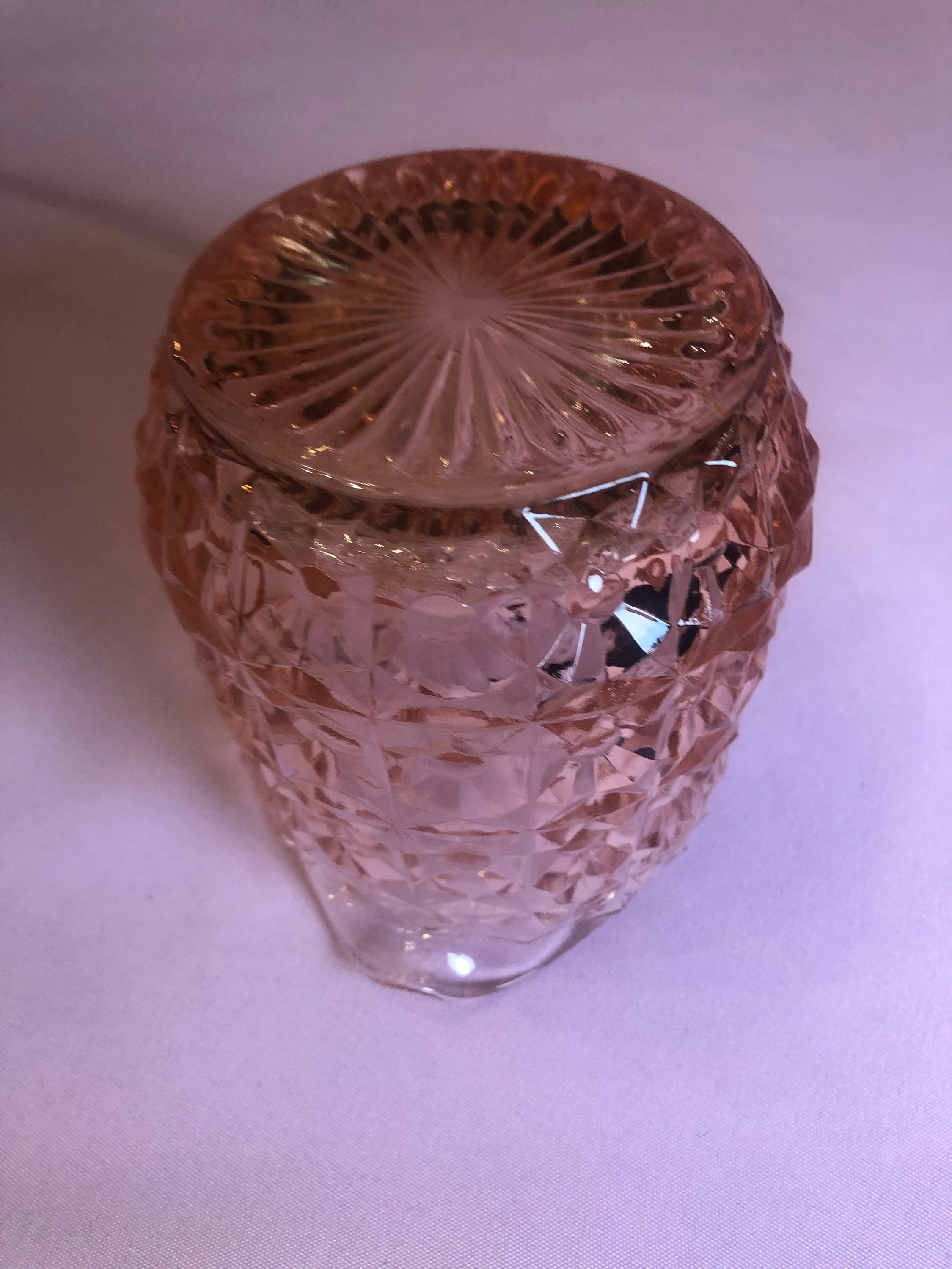 Jeanette Glass Pink Medium Milk Pitcher Holiday Buttons and Bows C 1947 ...