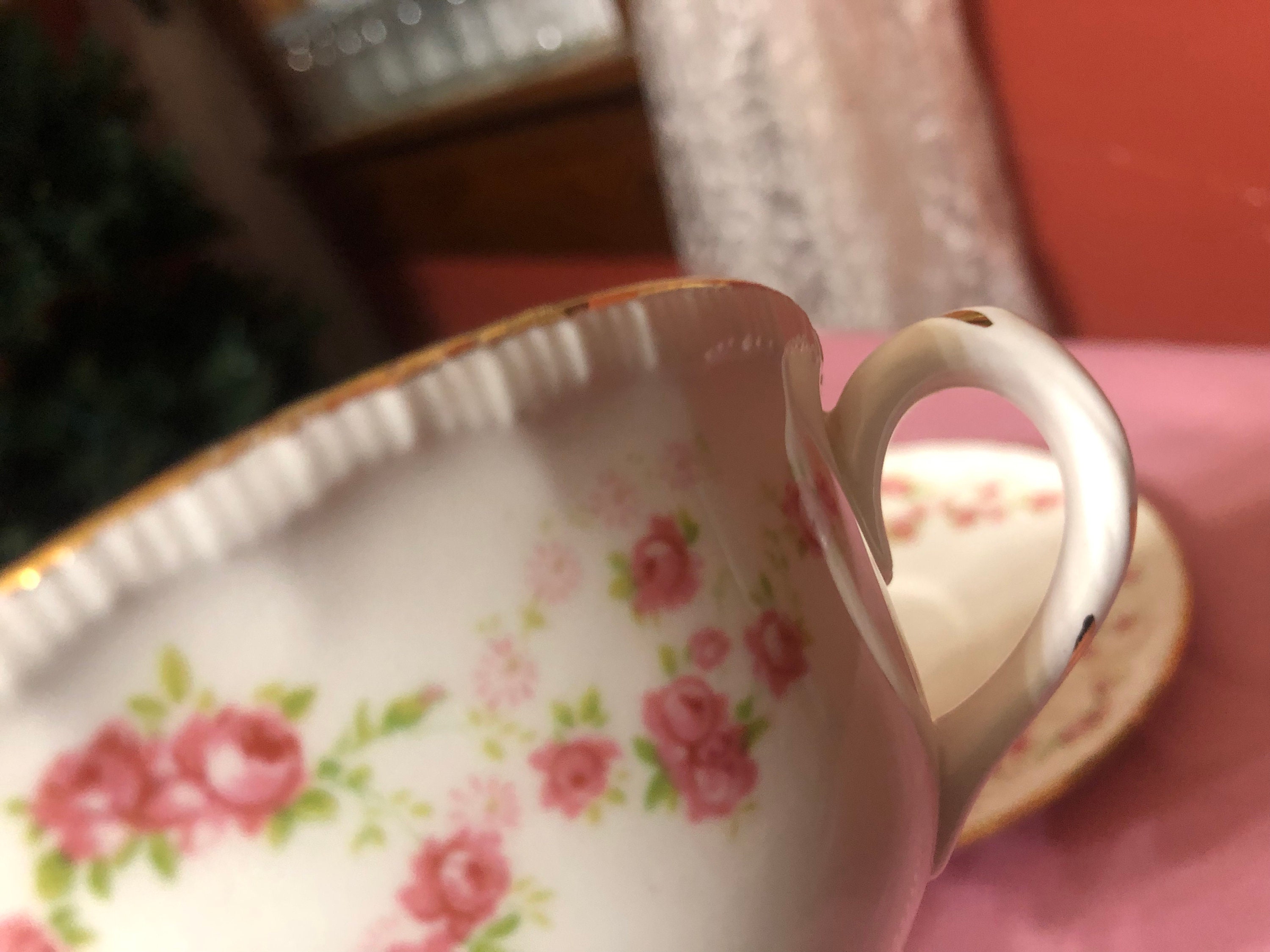 Vintage Pope Gosser Tea Cup and Saucer Set FLORENCE - Etsy