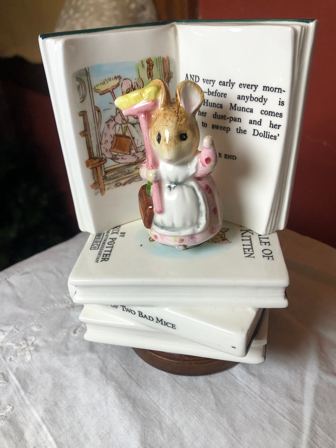 Schmid Beatrix Potter Music Box RARE Find Plays When You Wish Upon a ...