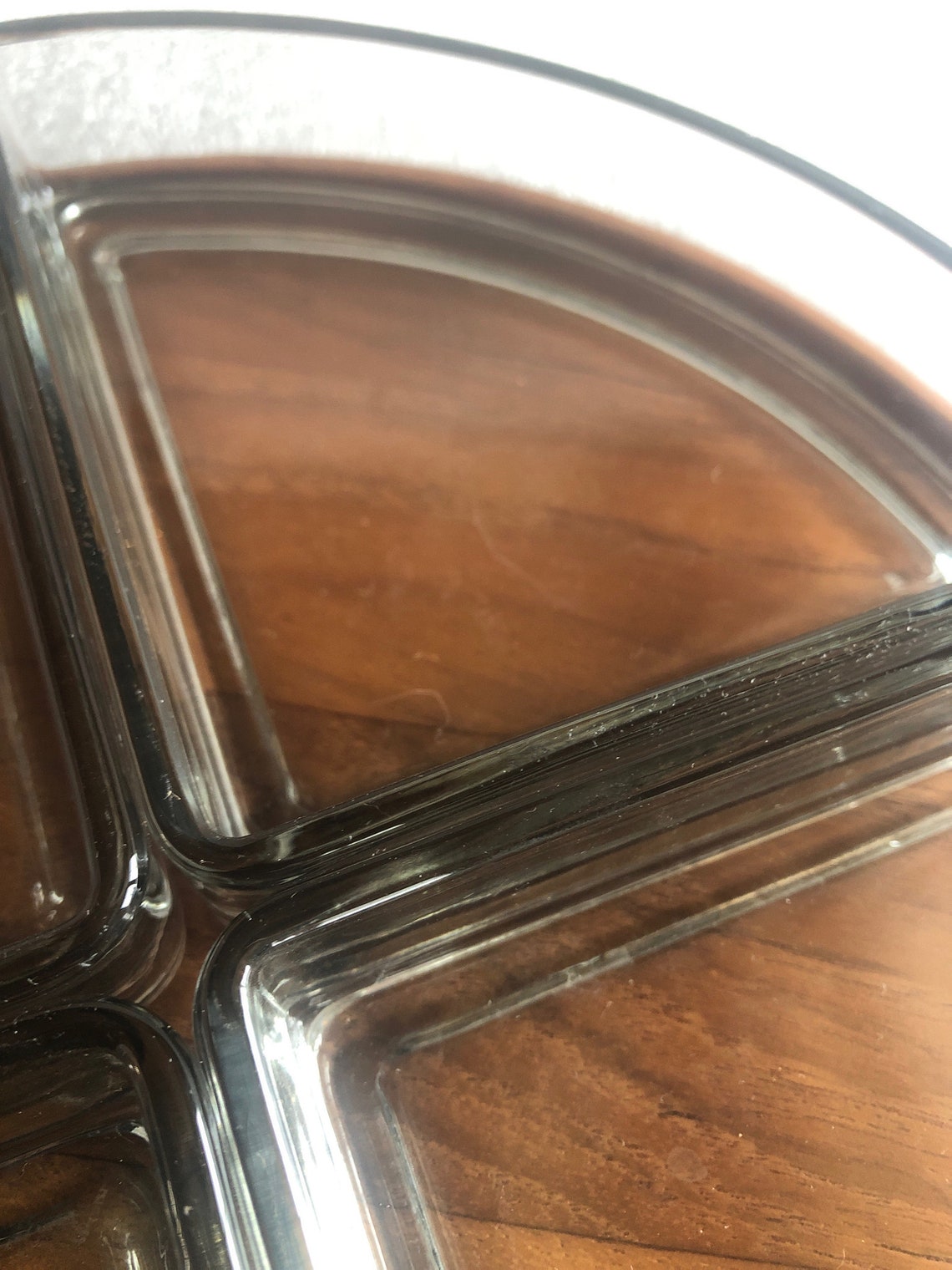 Rare Find DIGSMED 103 TEEKWOOD Lazy Susan Made in Denmark Relish Glass ...