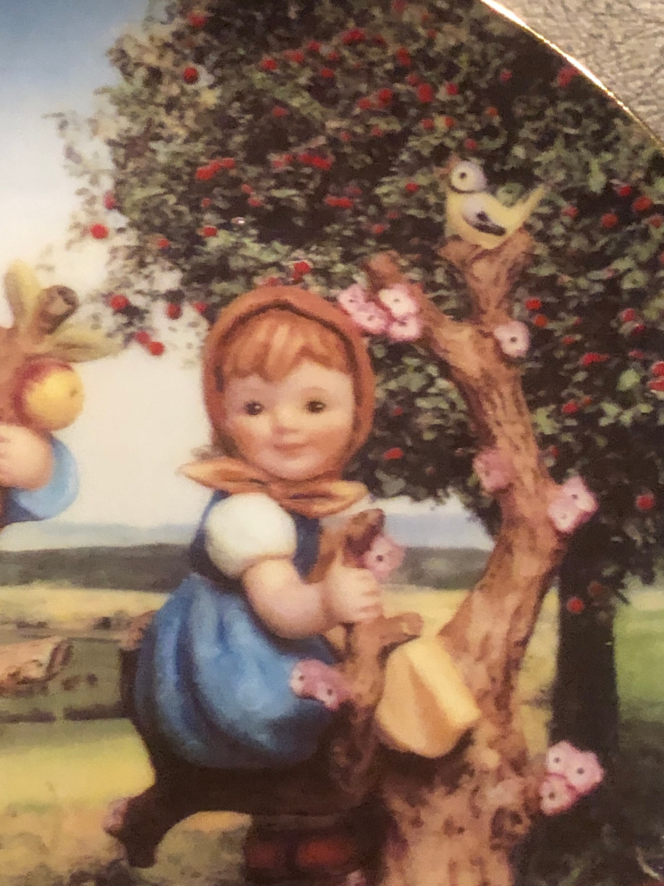 M.I. Hummel Collectors Plate Little Companions Series Apple Tree Boy ...