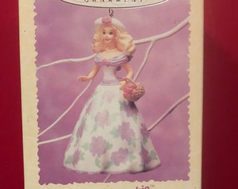 1995 Springtime Barbie Hallmark Keepsake Ornament 1st in Series Easter ...