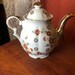 Trimont Ware of Japan Teapot Brown Floral With Brillaint Gold Trim and ...