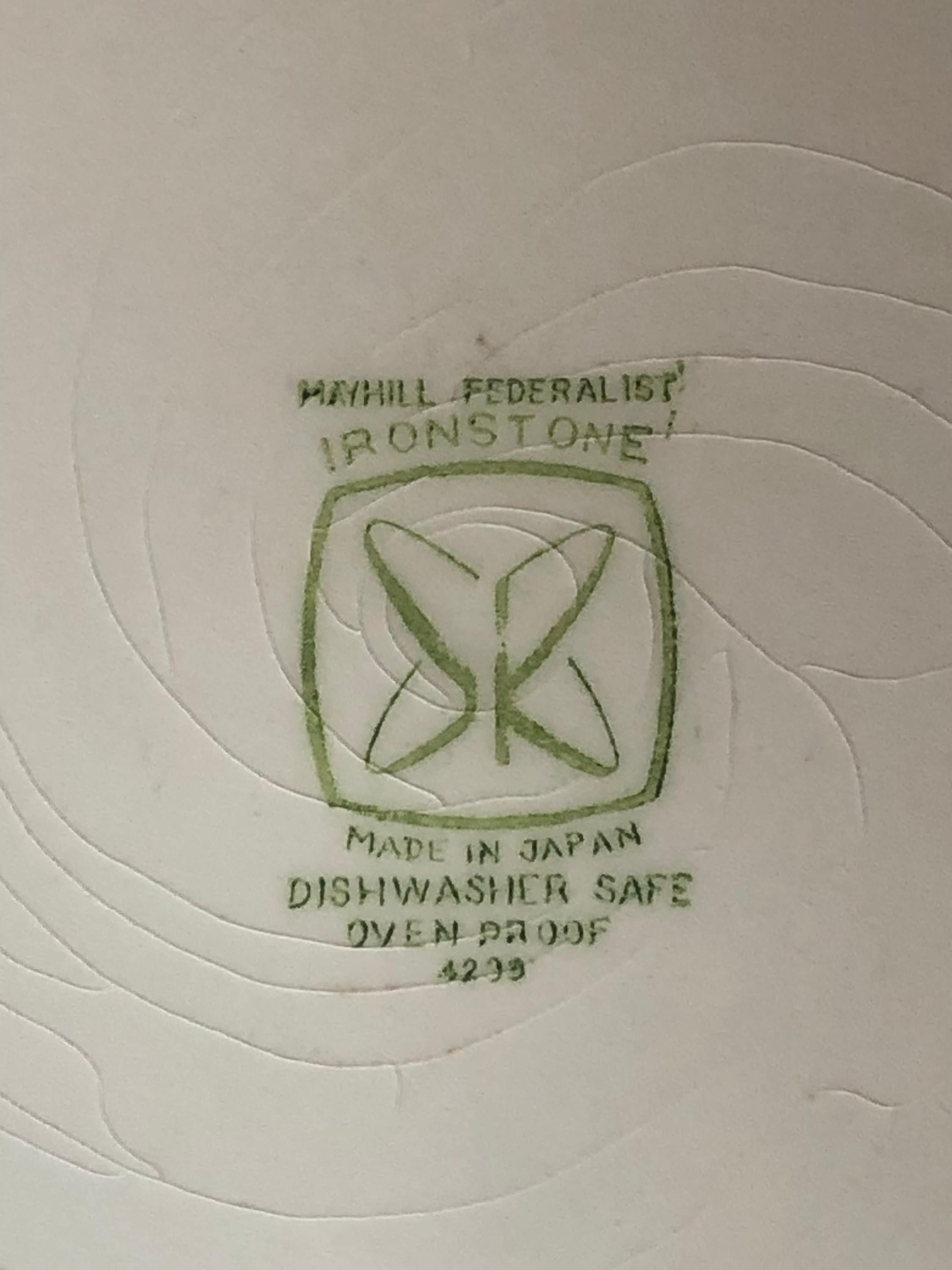 Mayhill Federalist Blue and White Dinner Plate 10.5” Ironstone Crazed ...
