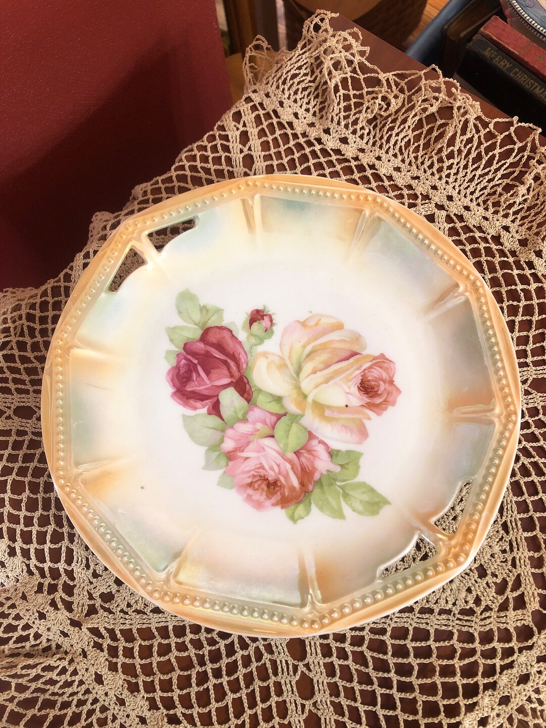 Antique Rare PK Silesia Serving Plate With Handles - Etsy