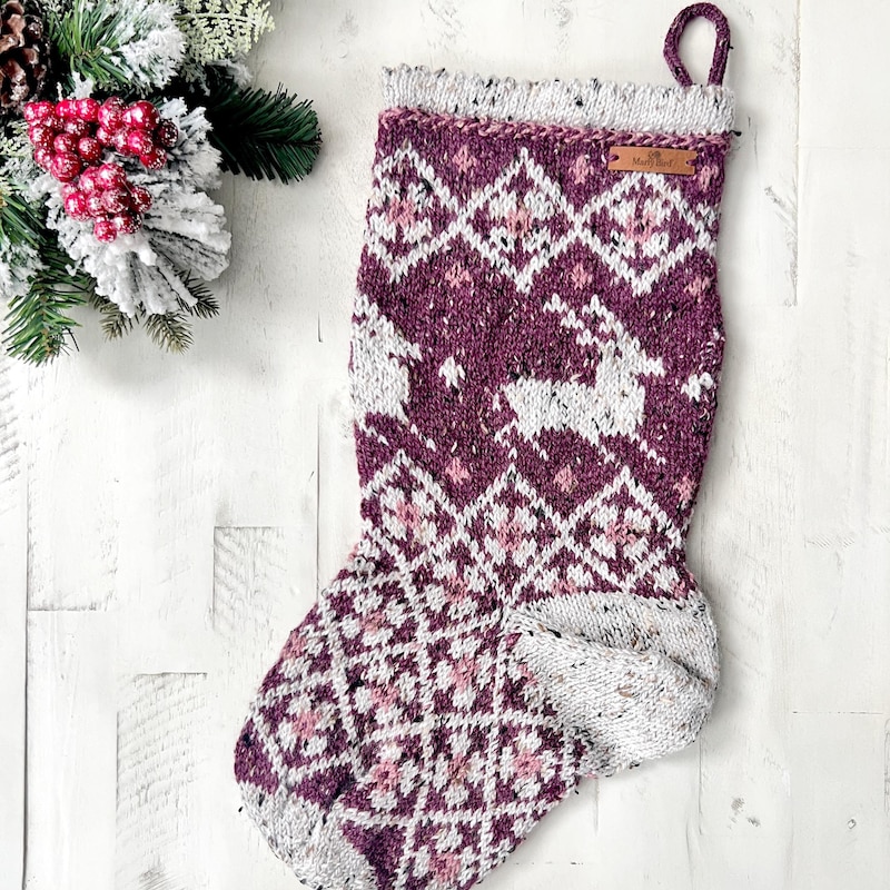 Fair Isle Stocking Etsy