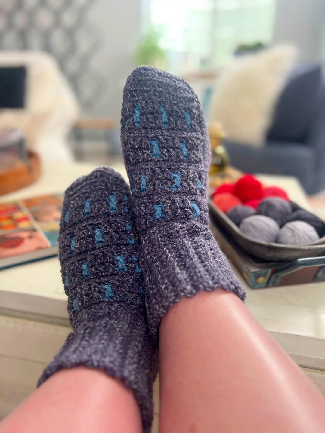 CROCHET PATTERN + VIDEO / Easy Crochet Slipper Pattern / Mosaic Crochet ...
