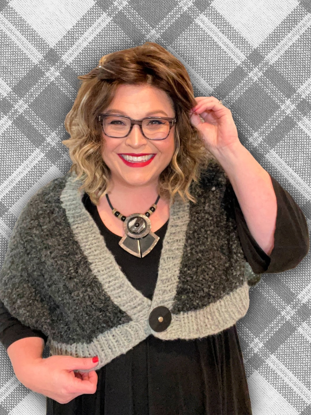 KNITTING CARDIGAN PATTERN / Oversized Cozy Cropped Knit Cardigan / Size ...