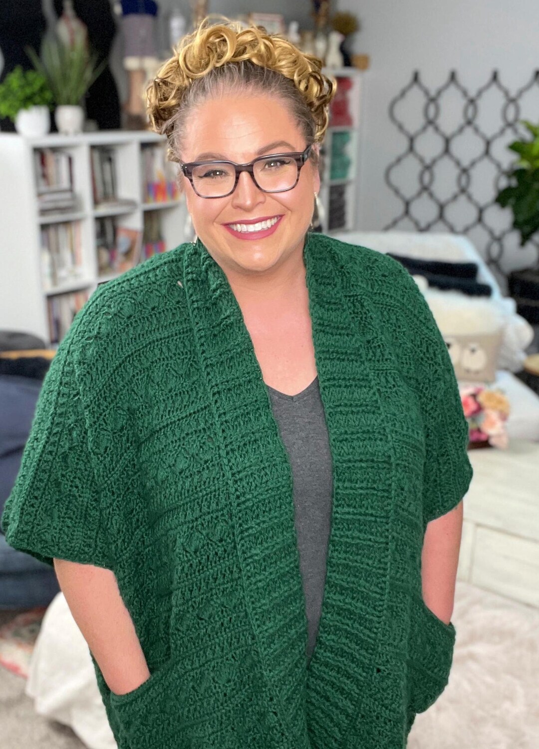 CROCHET PATTERN / Creekside Ruana Crochet / Size-inclusive Cocoon ...