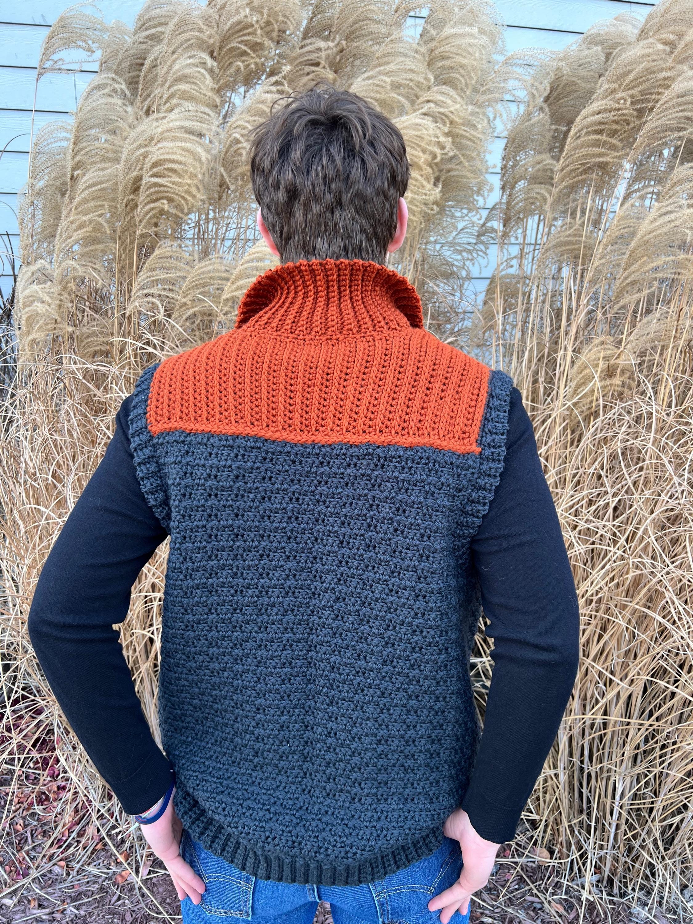 Duncan Crochet Mens VEST PATTERN / Fancy Mens Vest Pattern / Size ...