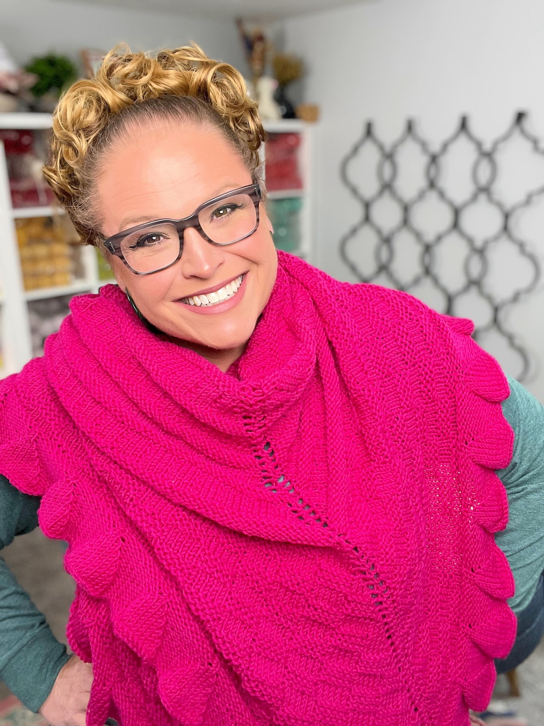 KNITTING PATTERN / Flirt Alert Knit Shawl Pattern PDF | Top Down ...