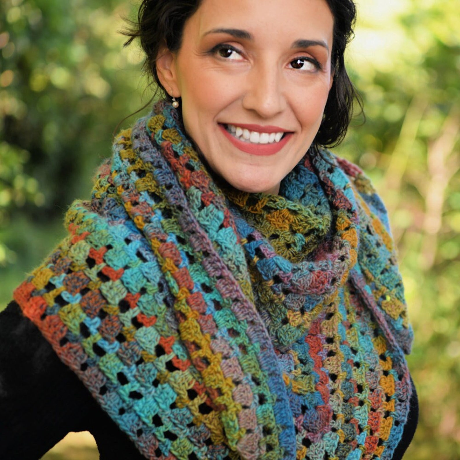 CROCHET PATTERN / Top Down Crochet Shawl / Crochet Granny Stitch ...