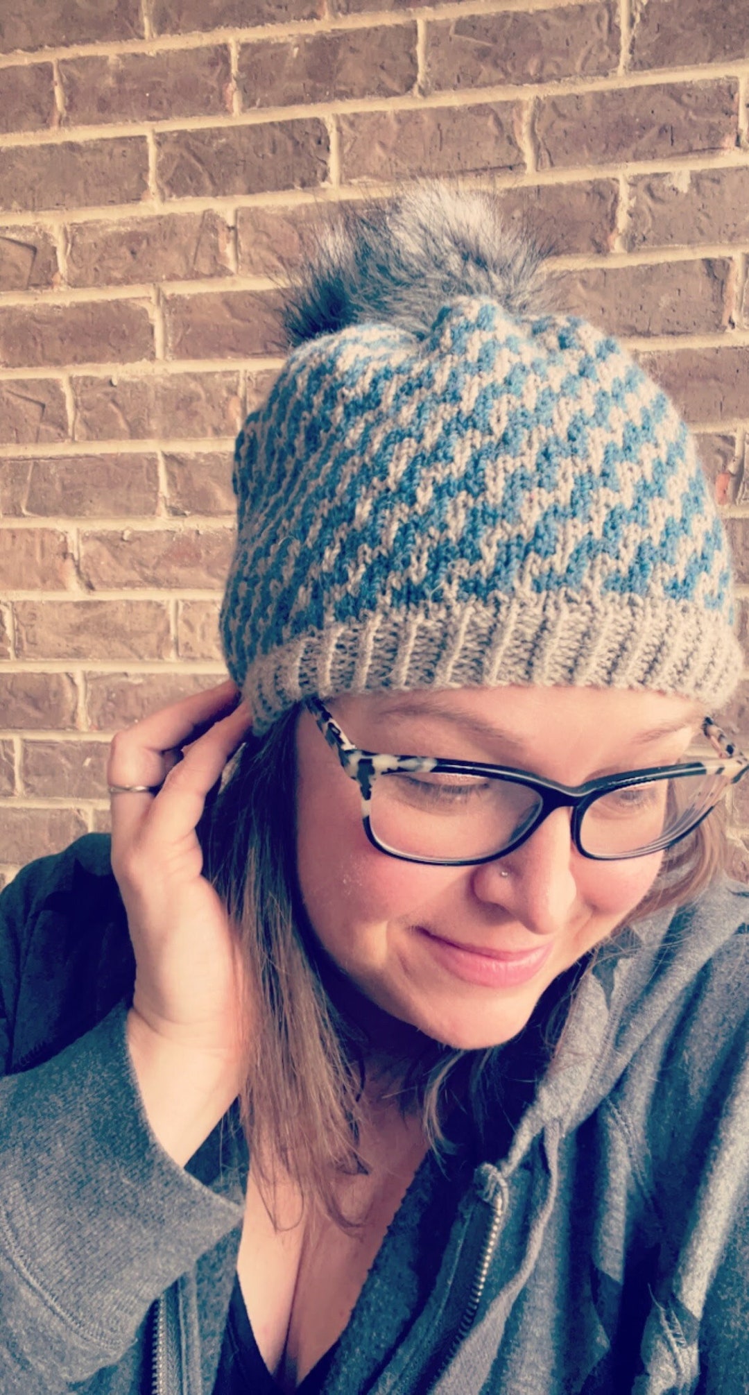 KNITTING HAT PATTERN / Mosaic Knit Hat / Colorful Winter Hat / in the ...