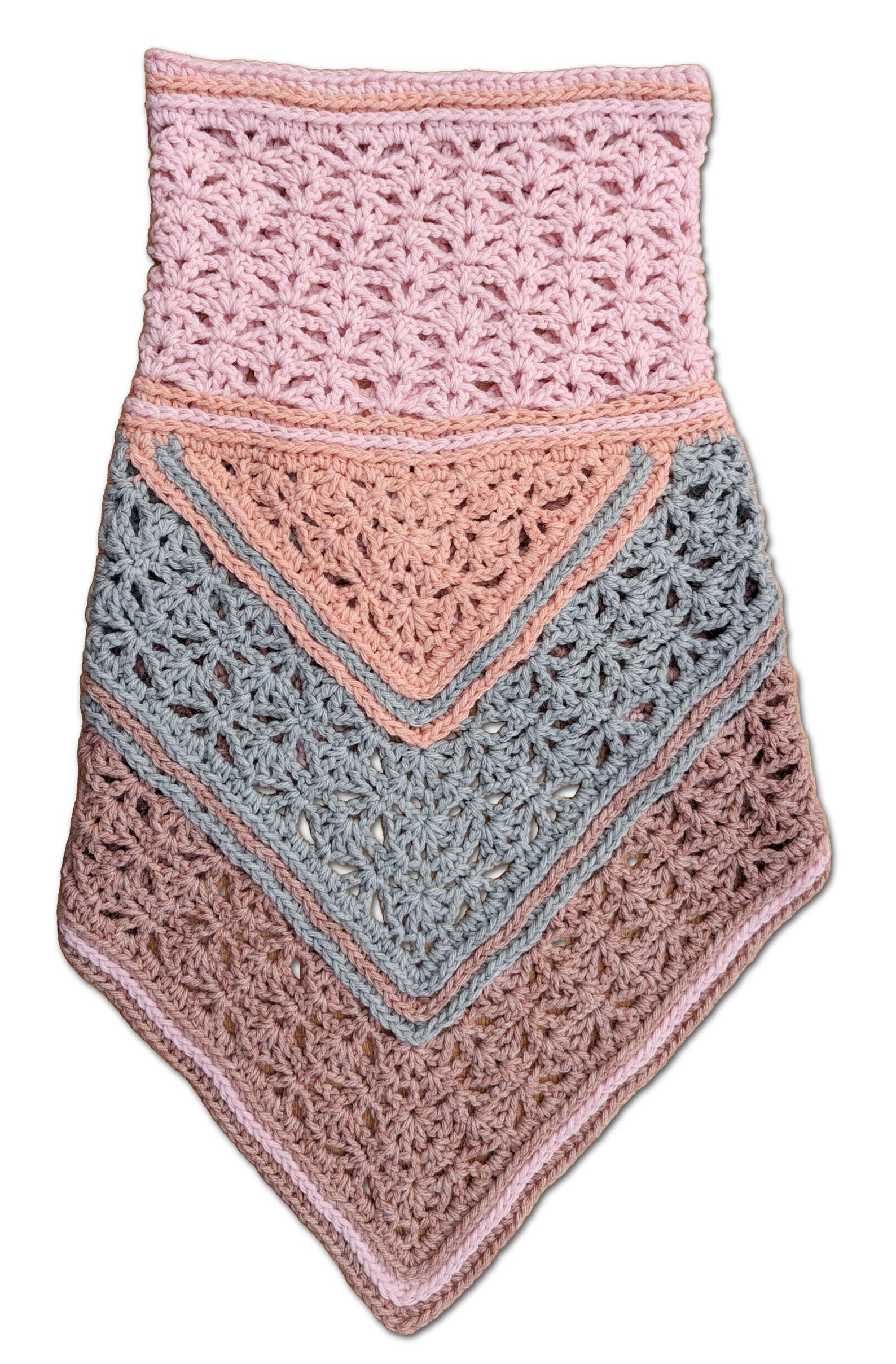 CROCHET PATTERN + VIDEO / Top Down Bandana Cowl / Colorwork / Stitch ...