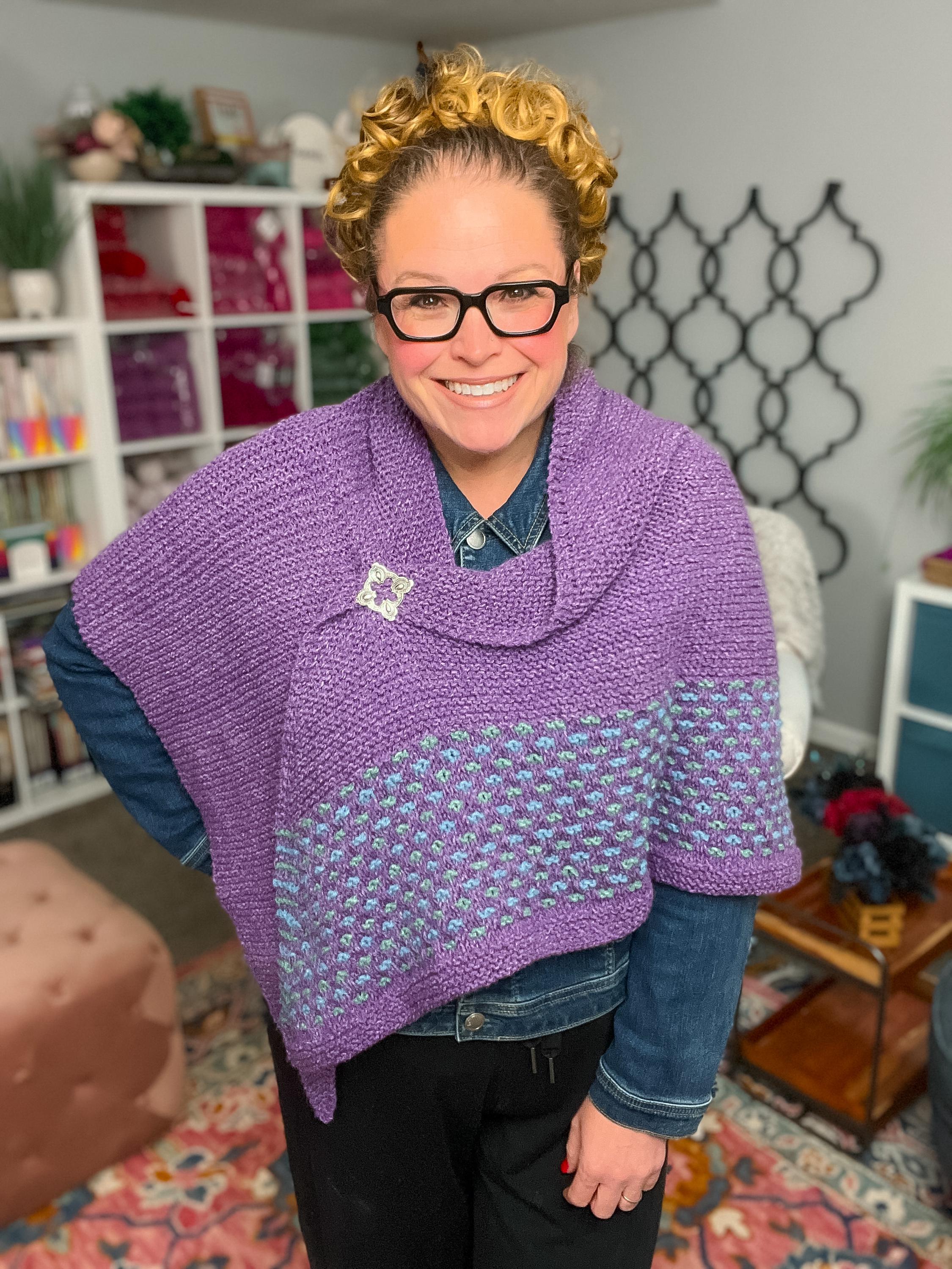 KNITTING PATTERN | Summit Knit Shawl Pattern PDF | Garter Stitch ...