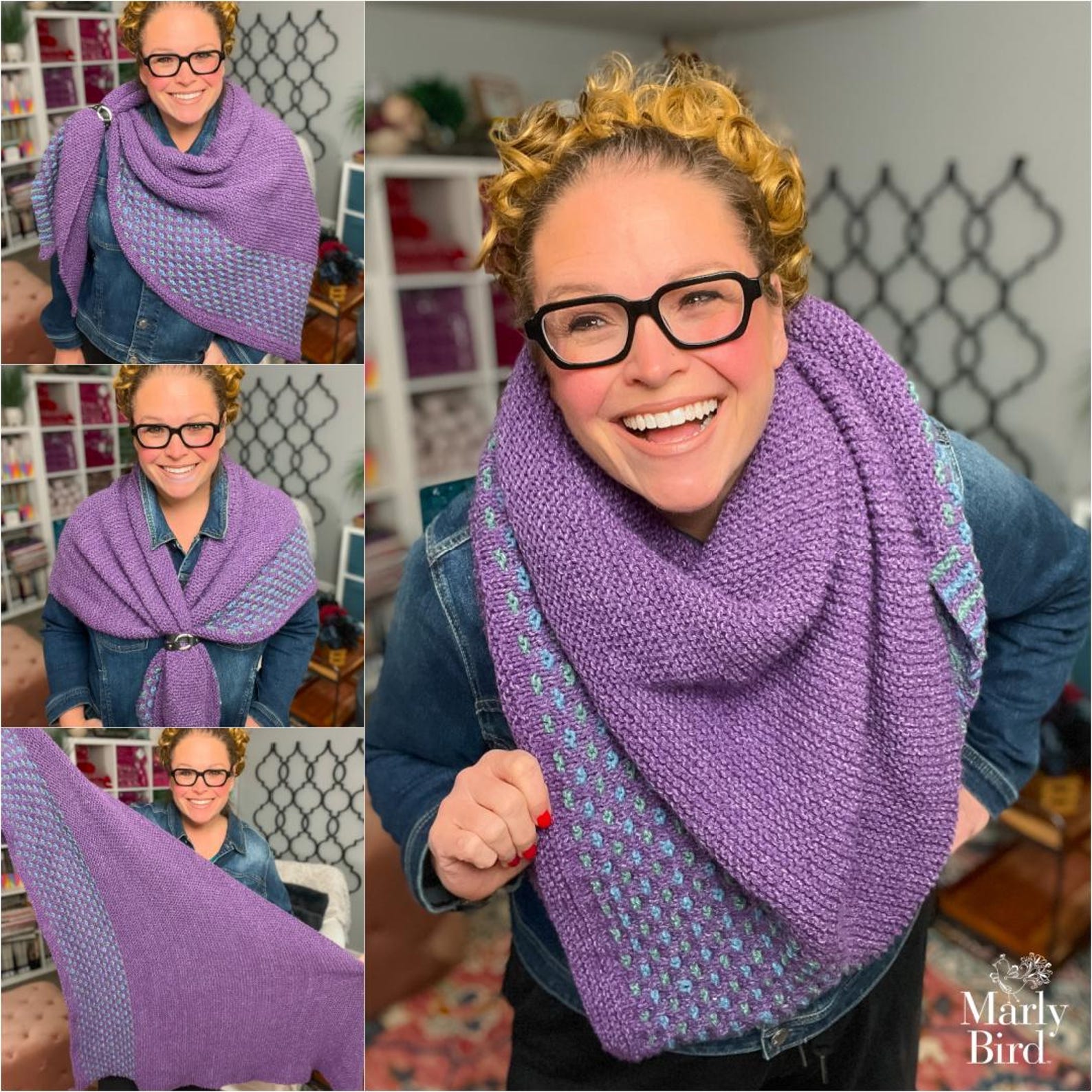 KNITTING PATTERN | Summit Knit Shawl Pattern PDF | Garter Stitch ...