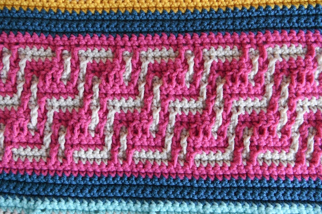 CROCHET BLANKET PATTERN / Mosaic Crochet Afghan / Mosaic Overlay ...