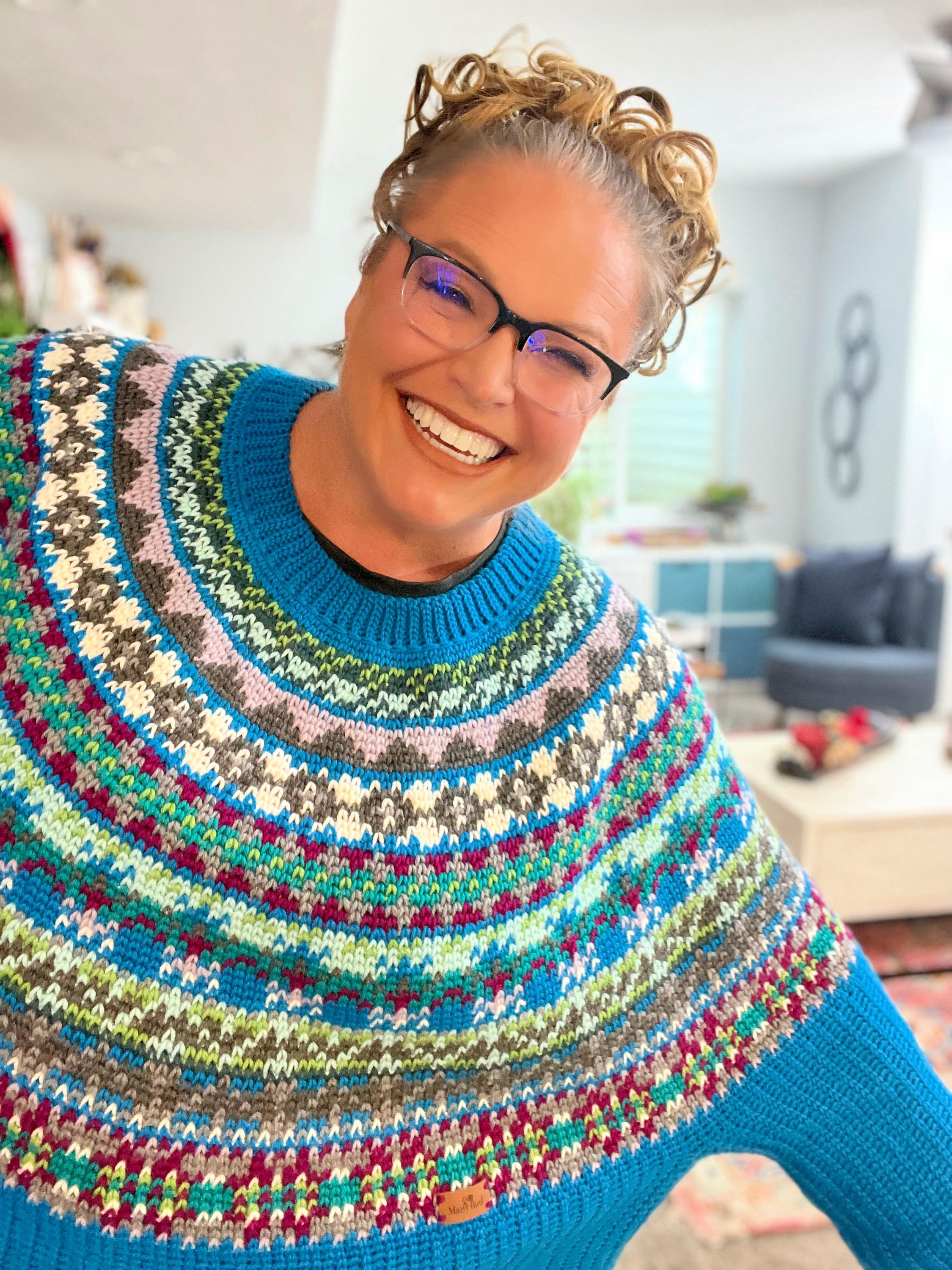 CROCHET PATTERN + VIDEO / Spectrum Stitch Crochet Swoncho – Stranded ...