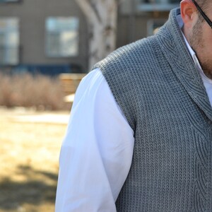 KNITTING PATTERN / Fancy Mens Knit Vest Pattern / Size Inclusive / Mens ...