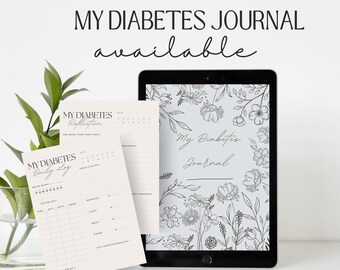 Digital Diabetic Log, Blood Sugar Logbook, Diabetes Tracker, Digital ...