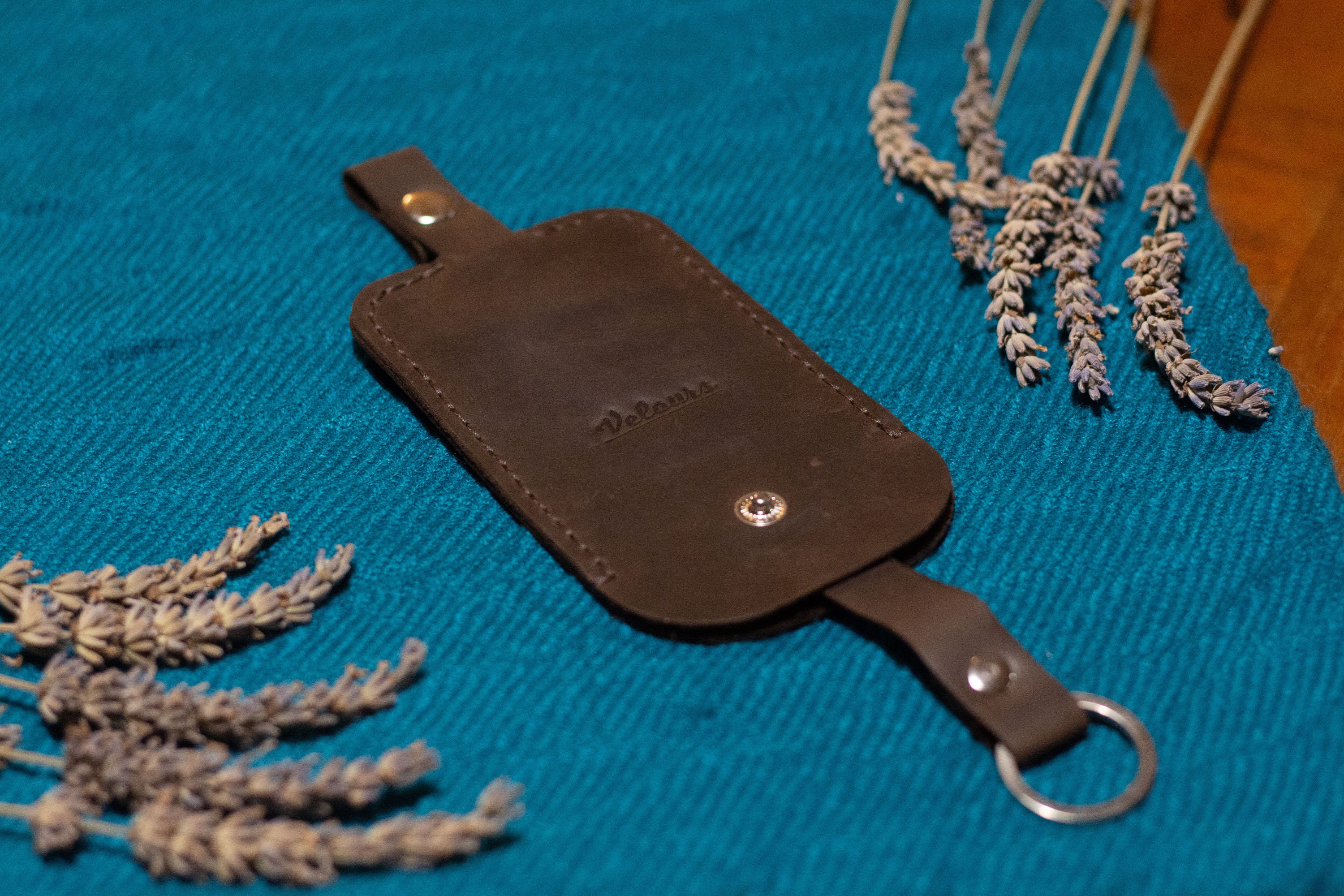 Leather Key Holder With Pull Strap, Durable Key Ring Organizer, Key Bag ...