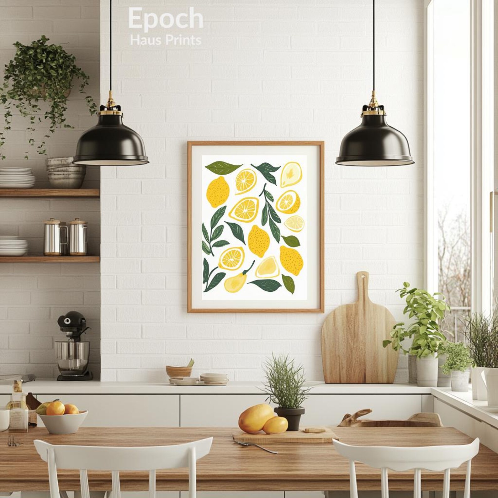 Fruit Illustration of Lemons for Kitchen & Classrooms, Lemon Posters ...