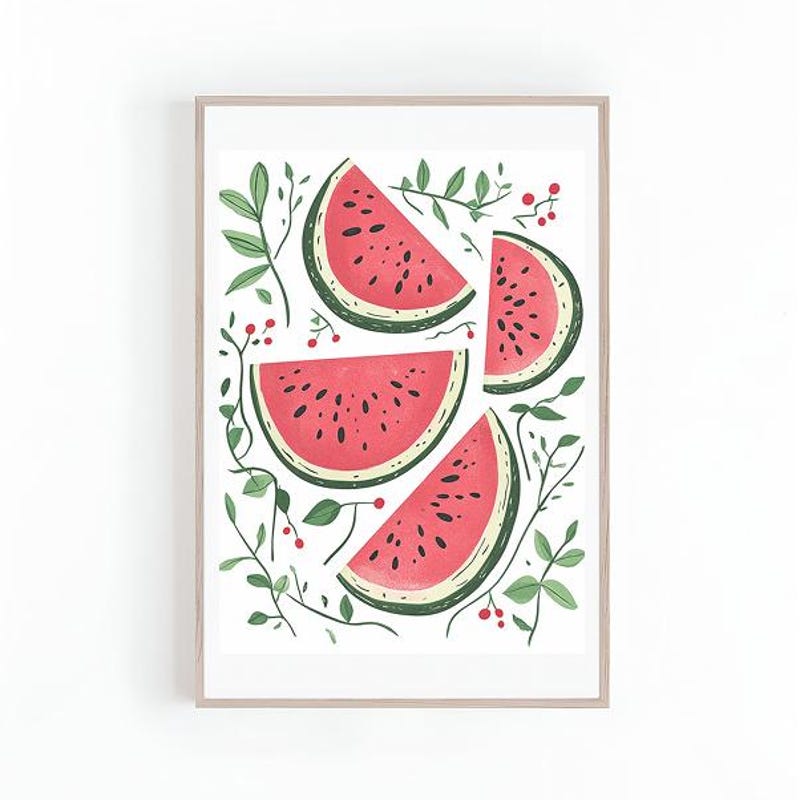 Watermelon Print - Etsy