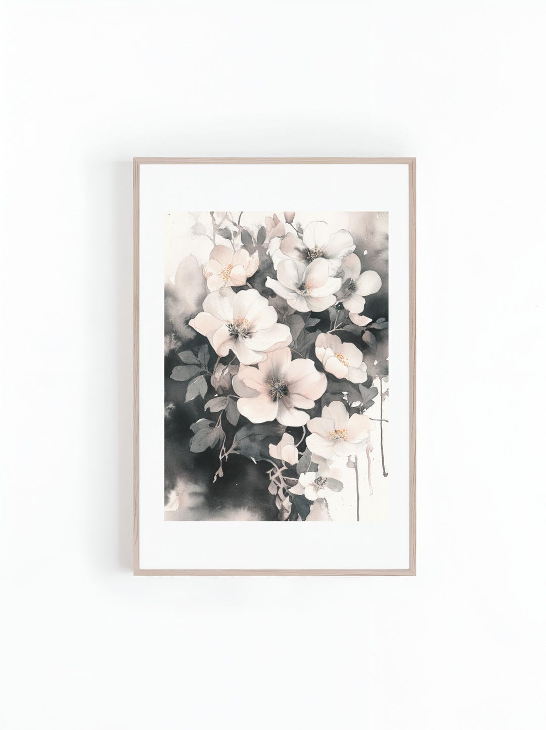 Watercolor Botanic Floral Print, 2025 Trending Wall Print, Floral Wall ...