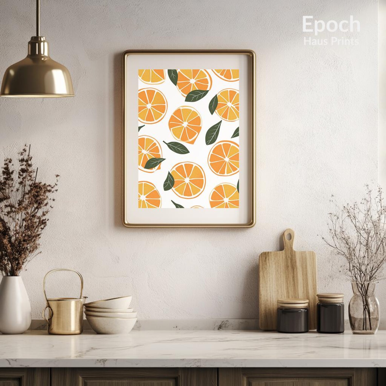 Fruit Illustration of Oranges, Orange Fruit Art Posters, Printable ...