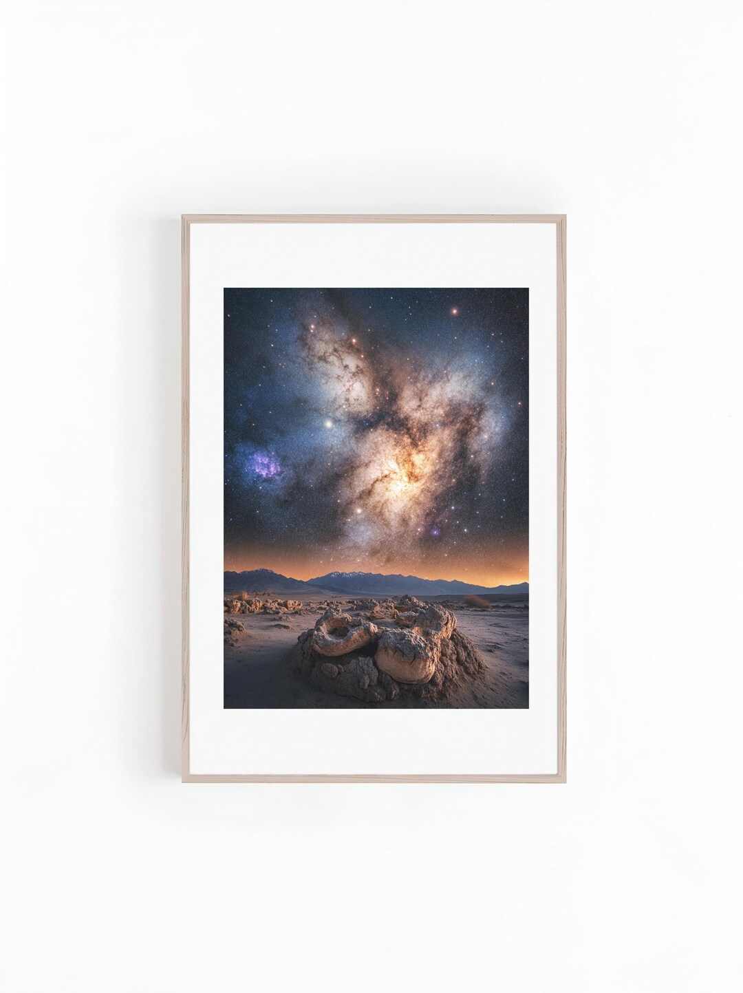 Long-exposure Photo of the Milky Way Galaxy, Starry Landscape & Vibrant ...