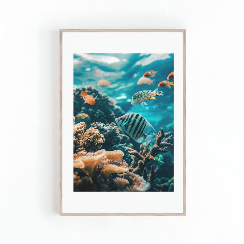 Coral Water Color Prints - Etsy