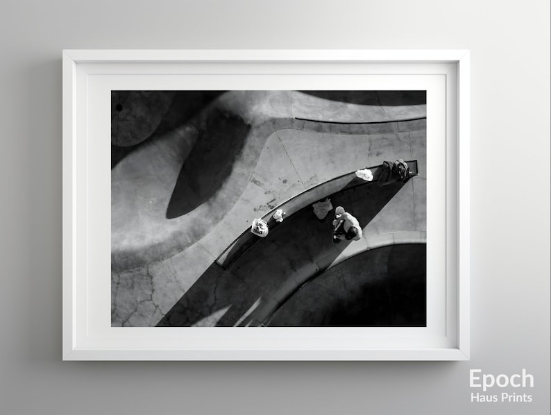 Black and White Photo of Venice Beach Skate Park | Drone Photography ...