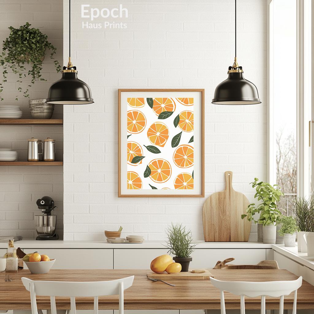 Fruit Illustration of Oranges, Orange Fruit Art Posters, Printable ...