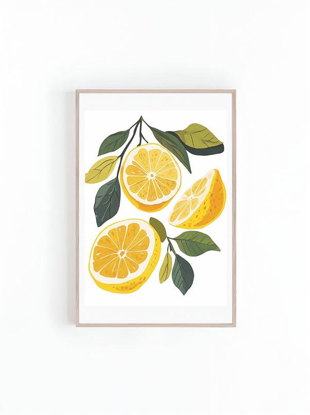 Fruit Illustration of Lemons for Kitchen & Classrooms, Lemon Posters ...