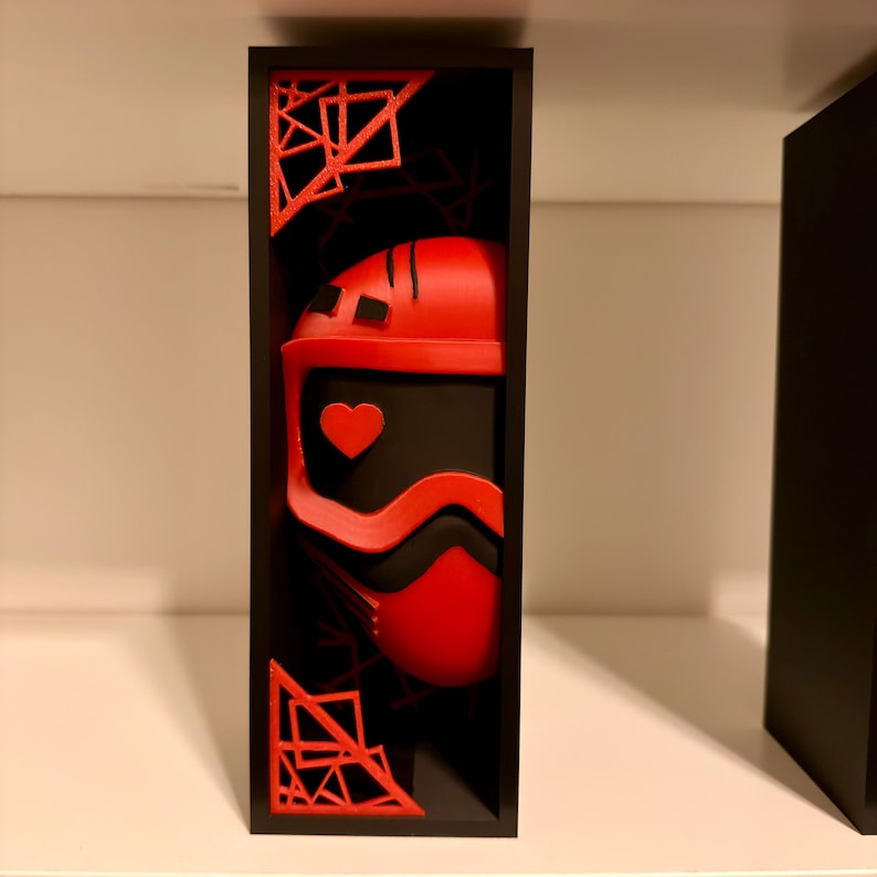 Book Nook Mask Heart or X | Dark Romance Decor | Bookish Shelf Insert ...