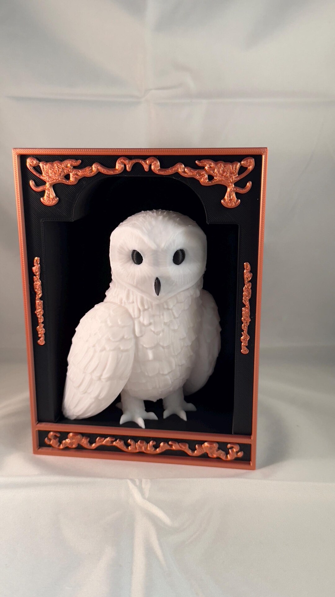 Harry Potter Hedwig Inspired Booknook Snow Owl Bookend 3D Printing ...