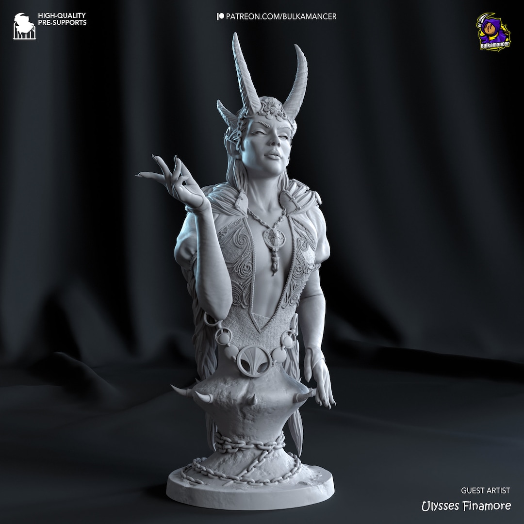 Mizora Figure Bust Baldur's Gate 3 Figure 174mm 8K Resin Print - Etsy